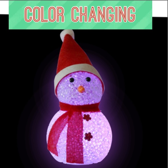 Holiday | Snowman Color Changing Led Light Christmas Decor | Poshmark